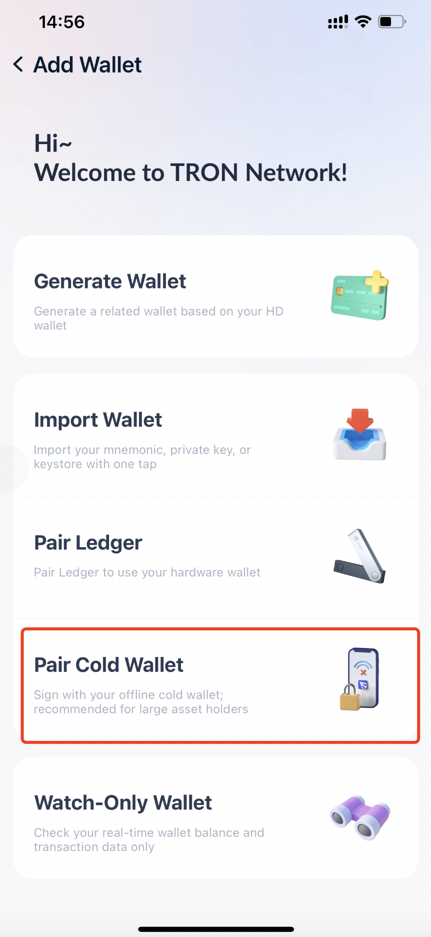 How to use the cold wallet function in TronLink？ – TronLink Support