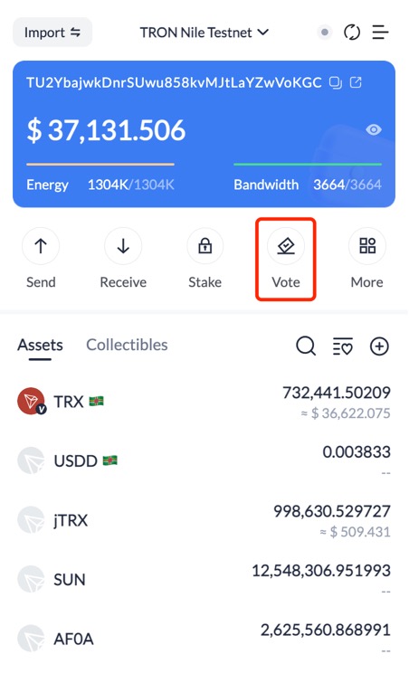 How to Use TronLink Extension to Get Resources and Vote – TronLink Support